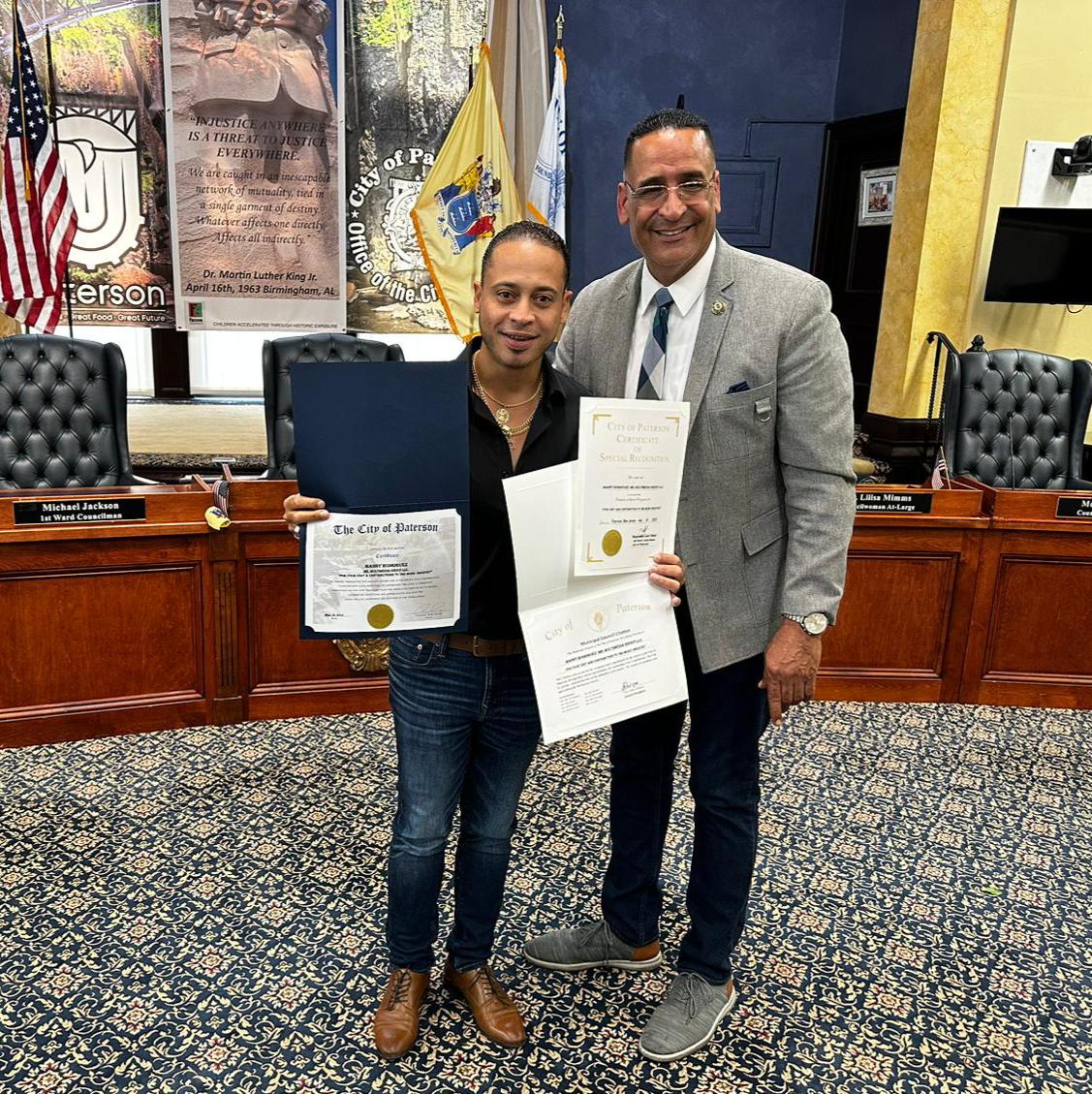 Reconocen a Manny Rodríguez en New Jersey – ELMENSAJERORD.COM